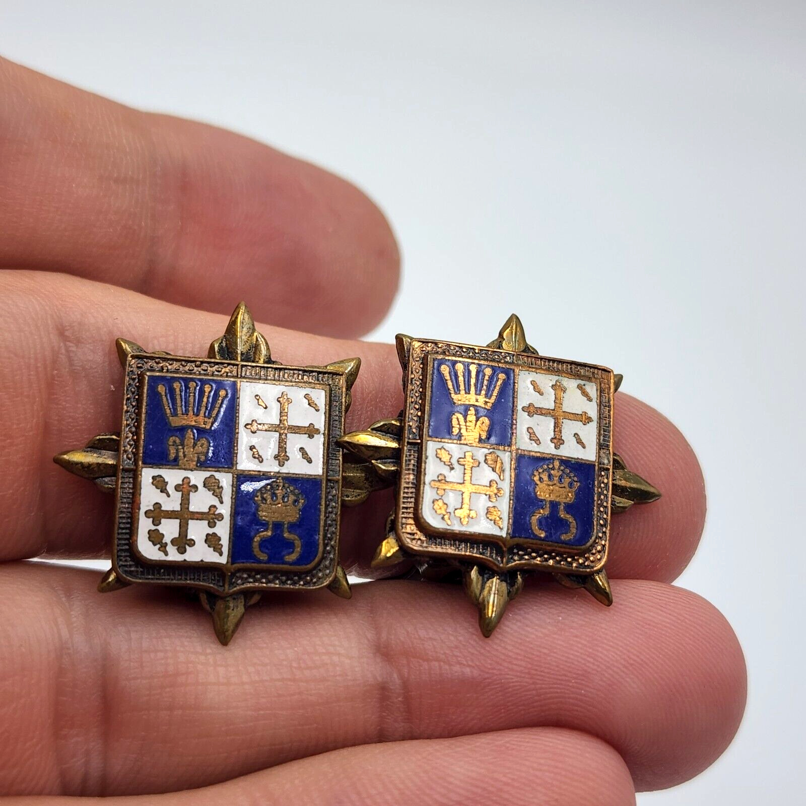 French Heraldic Coat of Arms Star Shield Fleur De Lis… - Gem