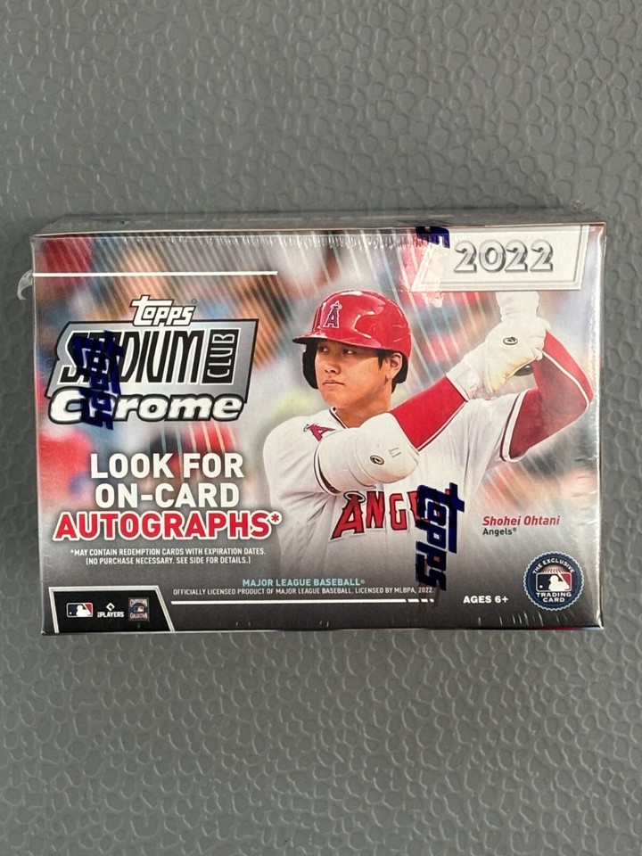 2022 Topps Stadium Club Chrome MLB FACTORY SEALED Blaster Box - Witt & JRod RCs! | eBay