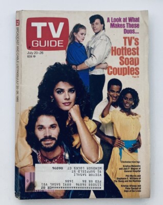 TV Guide Magazine July 20 1985 Stephanie E. Williams Hartford-New Haven ...