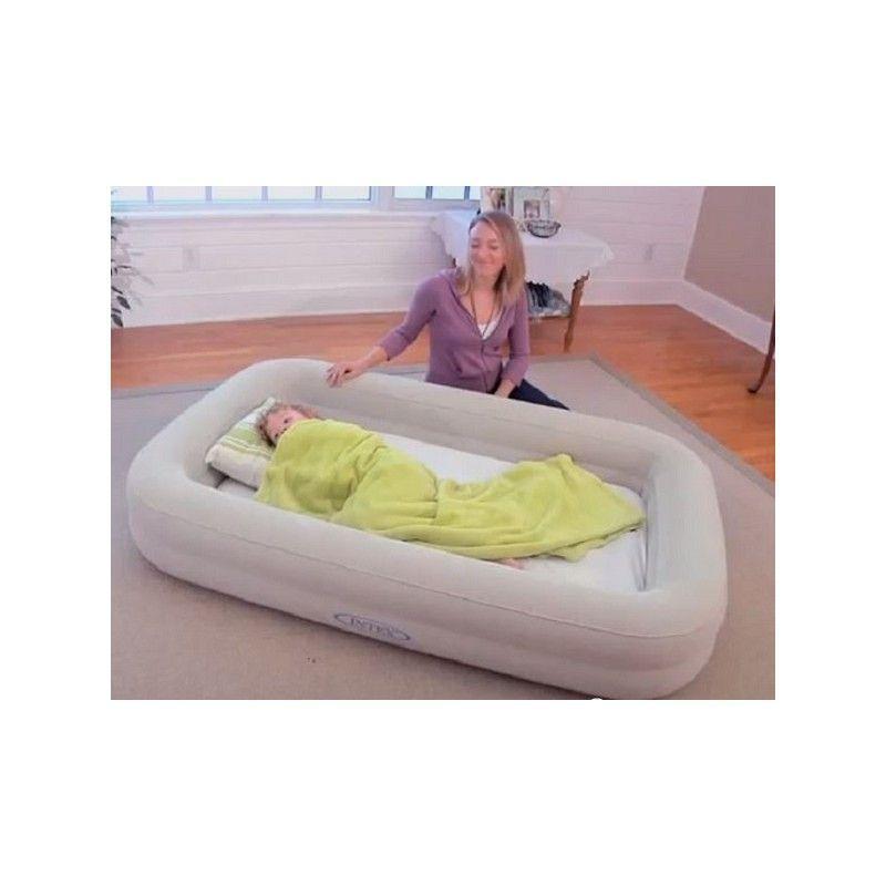 Kids Travel Bed Inflatable Portable Folding Toddler Air Mattress Child ...
