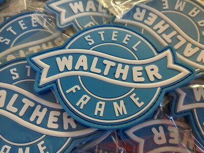 WALTHER - 2D & 3D PVC PATCH -WHITE & BLUE | eBay