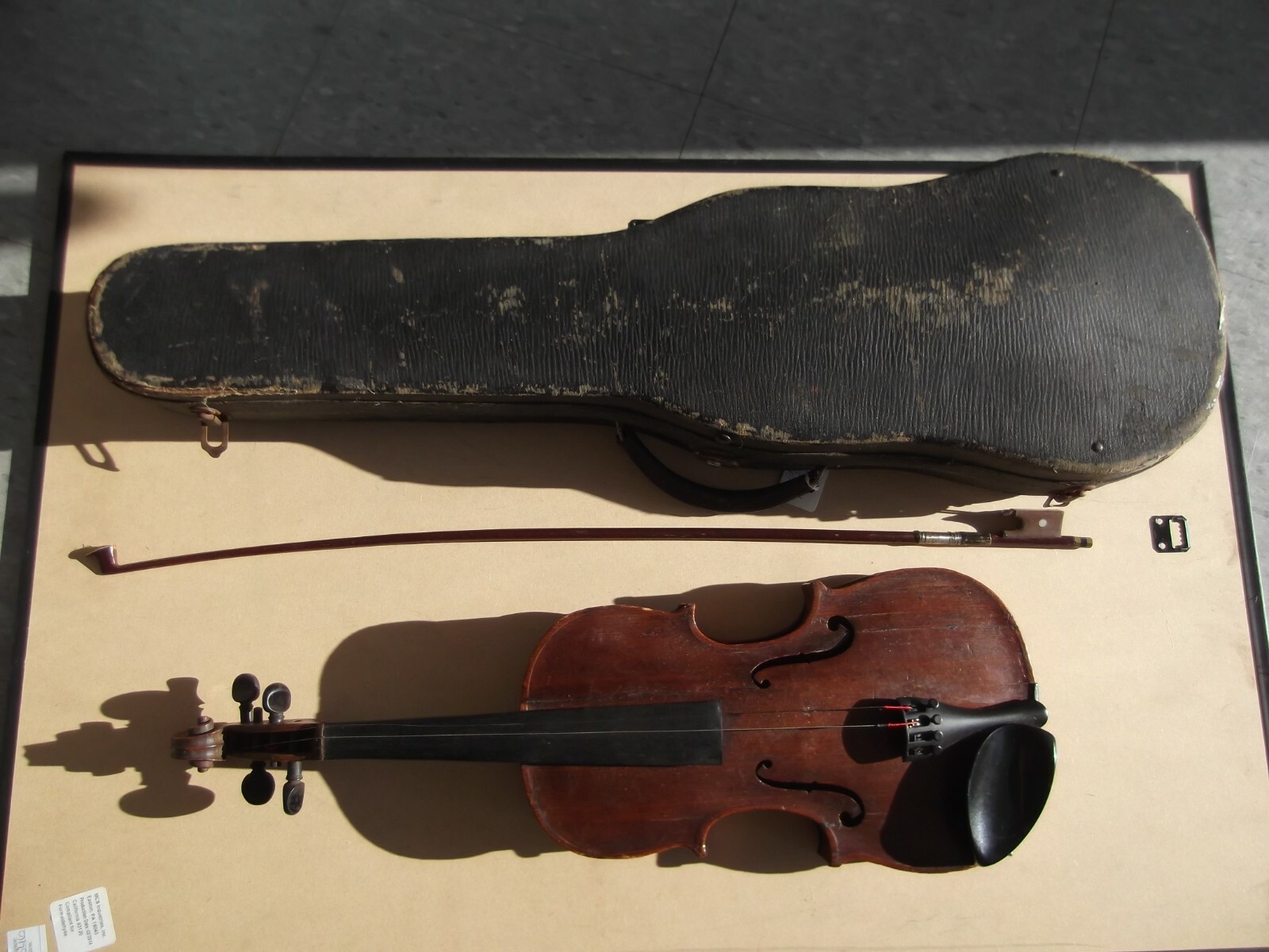 ANTIQUE 4/4 VIOLIN INSTRUMENT HOPF CASE BOW OLD RARE | eBay