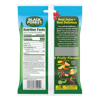 Gummy Worms Nutrition Label Trolli Gummi Candy, Sour Bursting Crawlers