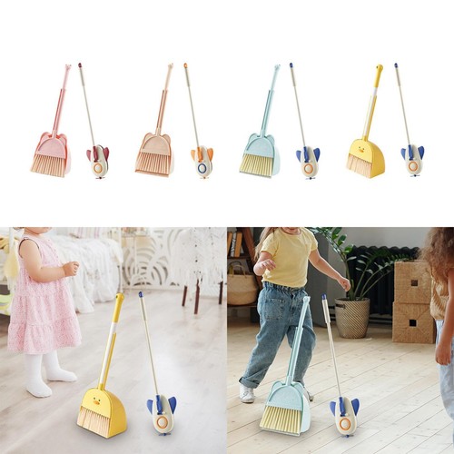 Kids Broom Dustpan Set Kids Pretend Home Cleaning Play Set for Kids Age ...