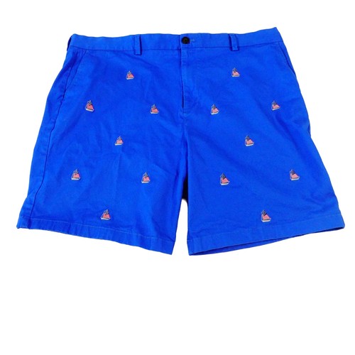 Vineyard Vines Embroidered Patriotic USA Flag Sailing Boat Blue Shorts ...