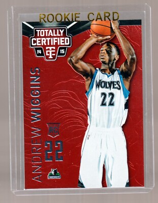 2014-15 Panini Totally Certified Andrew Wiggins Mirror Red Rookie card ...