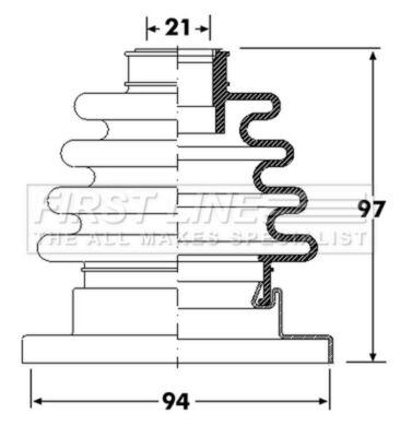 CV Boot Gaiter Inner FOR VW POLO 60bhp 6V 1.4 95->01 AEX AKK AKV ANW ...