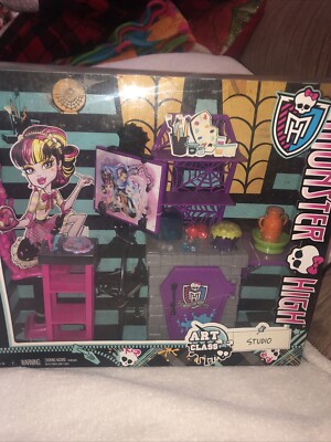 Monster High Art Class Studio School Playset 2013 Mattel Retired New ...