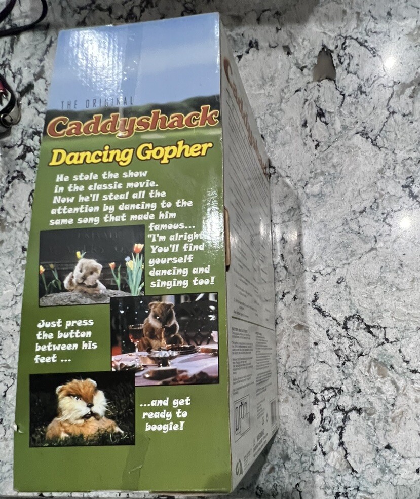 Gemmy (30702) The Original Caddyshack Dancing Gopher Plush Toy ...