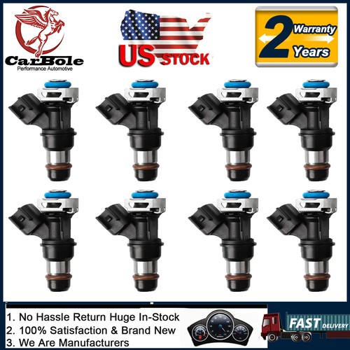 Set 8 Fuel Injectors 12580681 FJ887 NEW for GMC Envoy Sierra Yukon ...