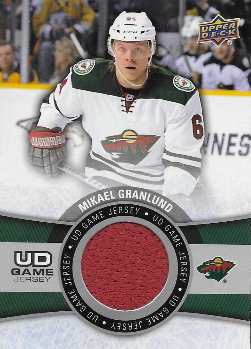 2015-16 Upper Deck - UD Game Jersey Series 2 #GJ-MG Mikael Granlund ...