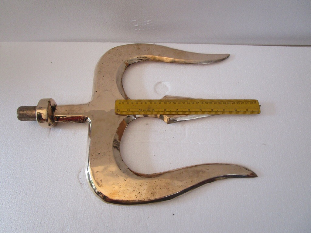 EXTRA LARGE - BRASS TRISHUL Trident of Hindu Lord Shiva - SHIV Weapon ...