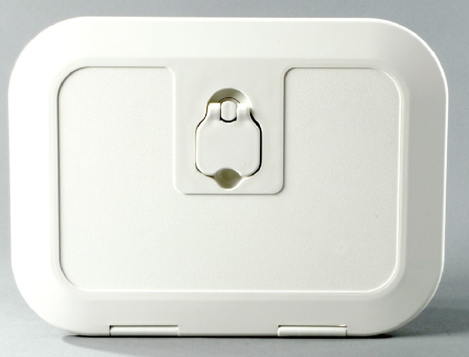 Boat Storage Locker Box with Hatch 380 x 280 mm White Caravan Sailing ...