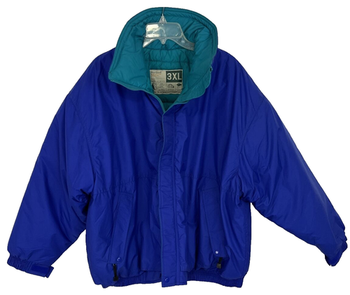 WearGuard Winter Jacket Mens 3XL Blue Full Zip Snap Snow Resistant ...