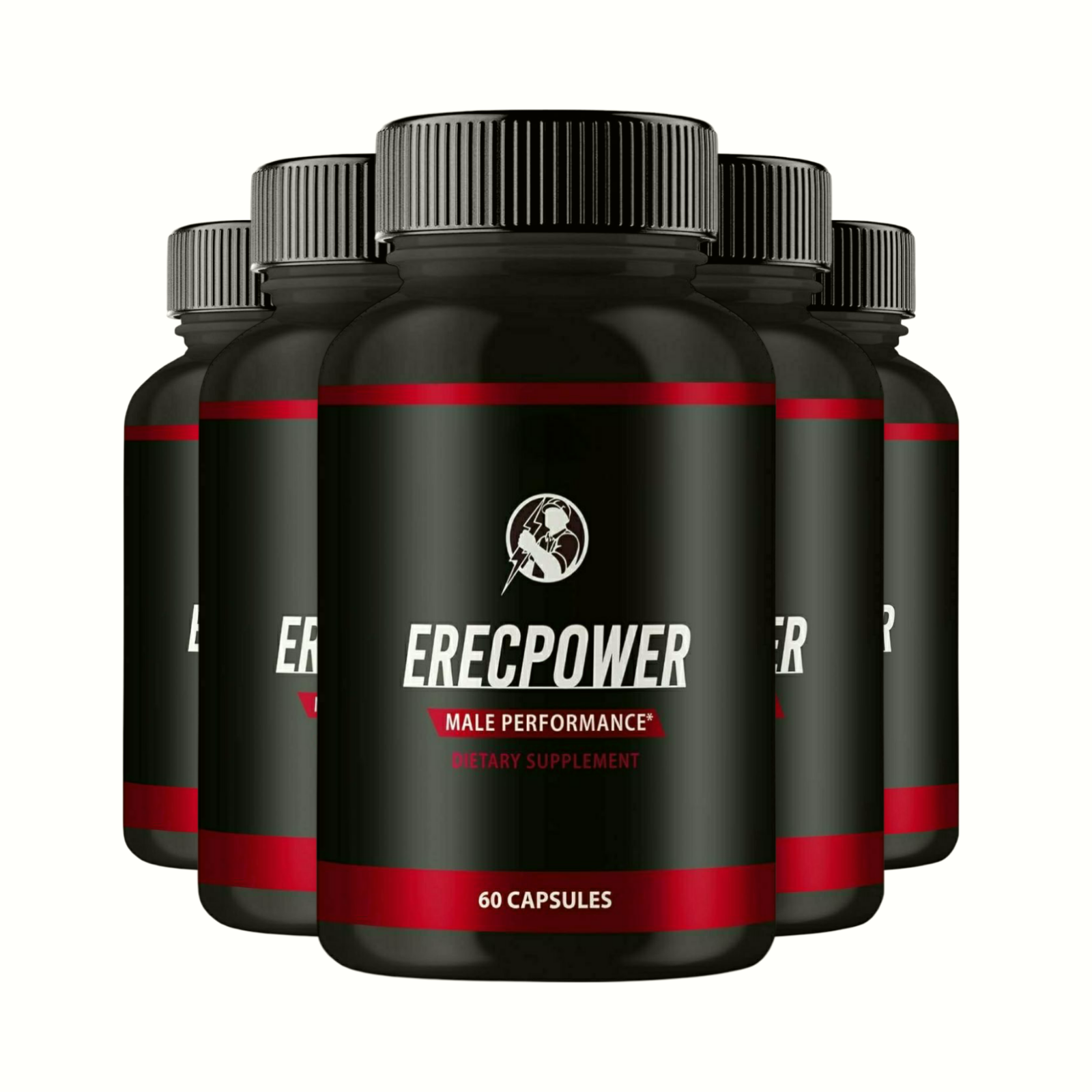 5-Pack ErecPower For Men Extra Strength Mens Supplement Erec Power- 300 ...