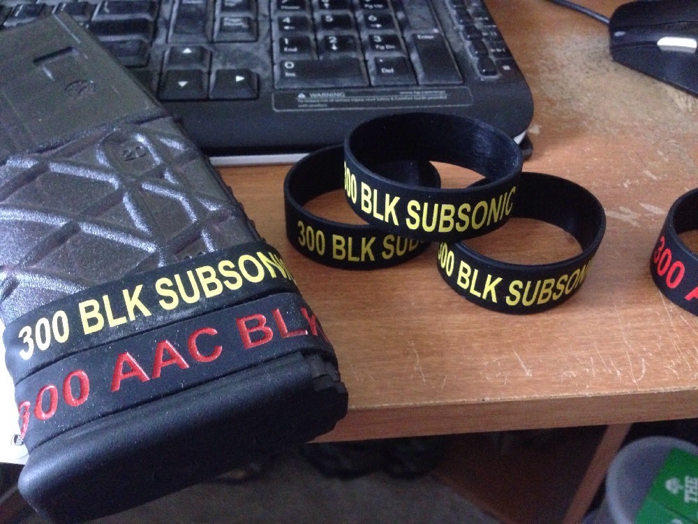 300 AAC Blackout SUBSONIC Magazine ID Band. 300 BLK SUBSONIC Mag ID 4 ...