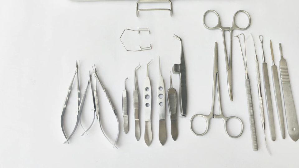 Eye Cataract Surgery Set of 17 Pcs With Box Ophthalmic Surgery ...