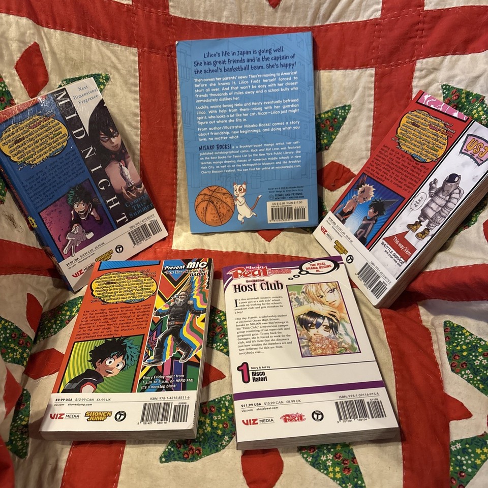 Manga Book Bundle: Deathnote Naruto My Hero Academia Ouran Host Club ...