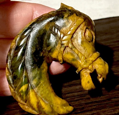 Vintage Bakelite End Of Day Brown Black Horse Head Mane Bridle Pin ...