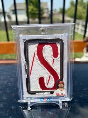 2025 Topps In the Name Relic Game Used Letterman Kyle Schwarber 1/1 ...