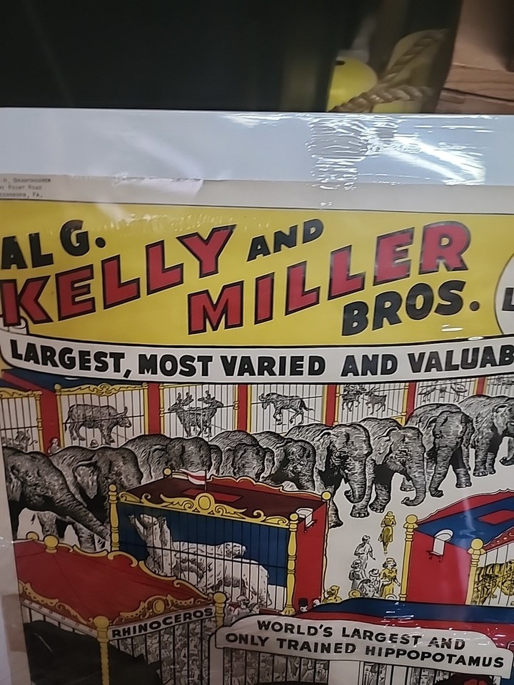AL G KELLY AND MILLER BROS CIRCUS 1940-50S POSTER TYRONE PA | eBay