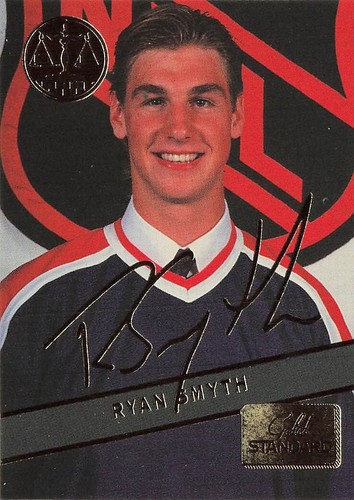 Ryan Smyth Gold Standard Signature Rookies 1994-95 NHL Hockey Card # ...