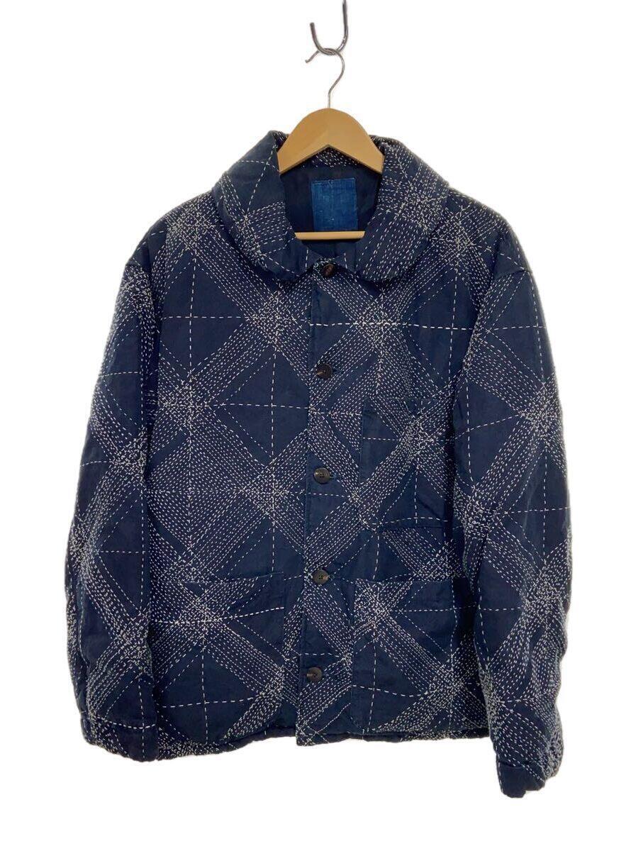 visvim down Jacket linen Navy 3 Used - Gem