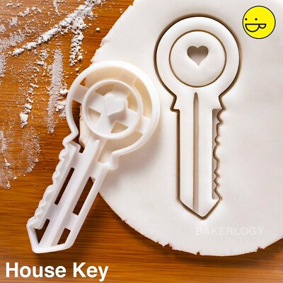 House Key cookie cutter | housewarming home lock heart love welcome ...