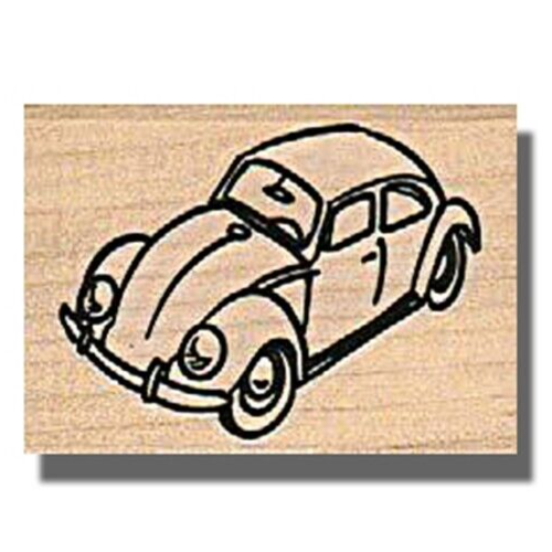 1958 VW BEETLE, Classic Car Rubber Stamp, Volkswagen, Car Stamp, Herbie ...