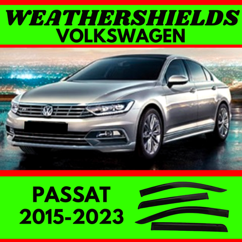 For Volkswagen Passat SEDAN (15-23) Weathershields Rain Guards Wind ...