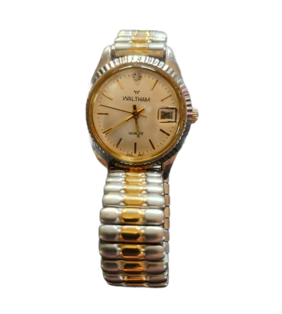 Waltham diamond quartz watch day/ date - Gem