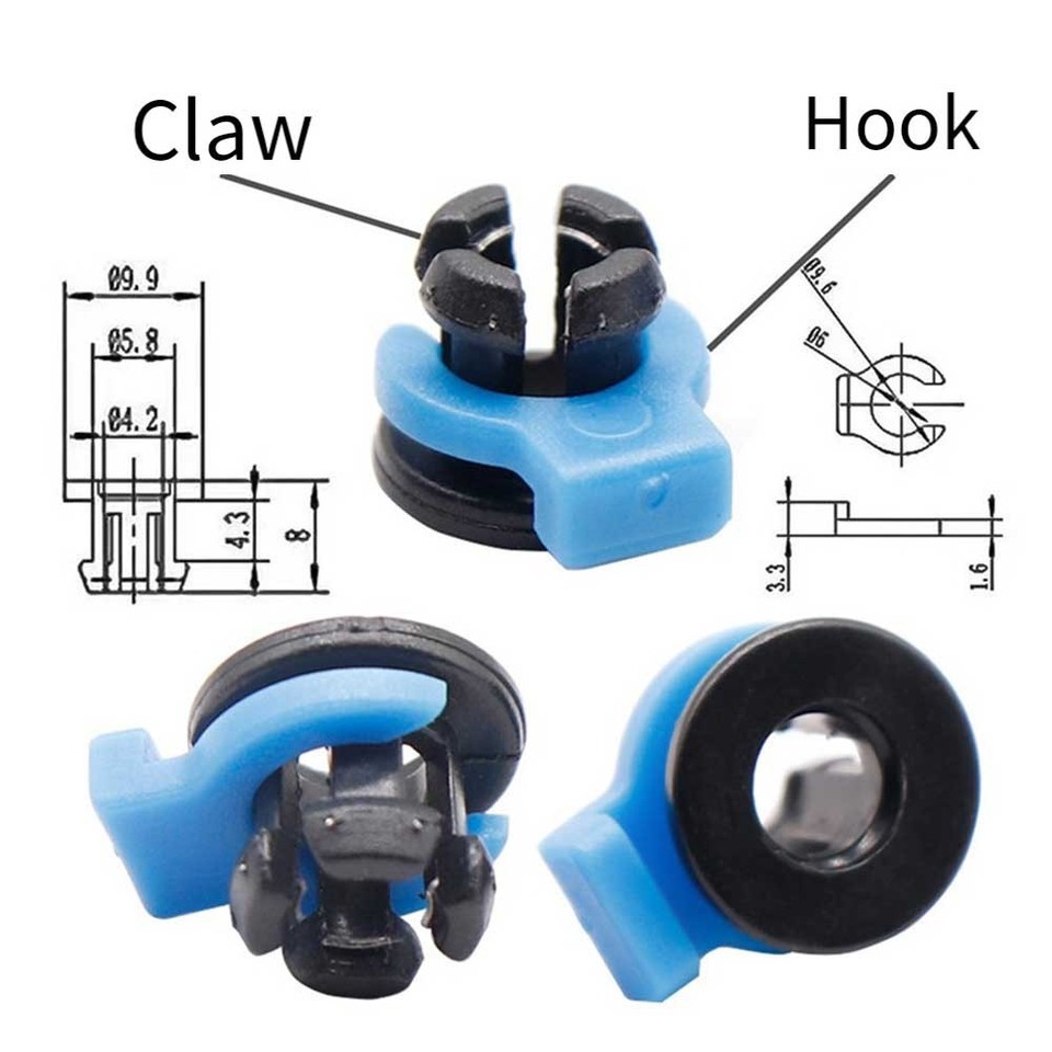 Embedded Clamp for 4MM Tubing For 3D Printer Accessories Extruder Head ...