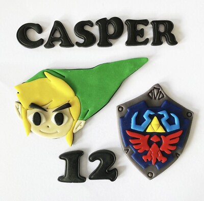 Edible Fondant Legend of Zelda Topper Fondant Sugar Paste Decorations ...