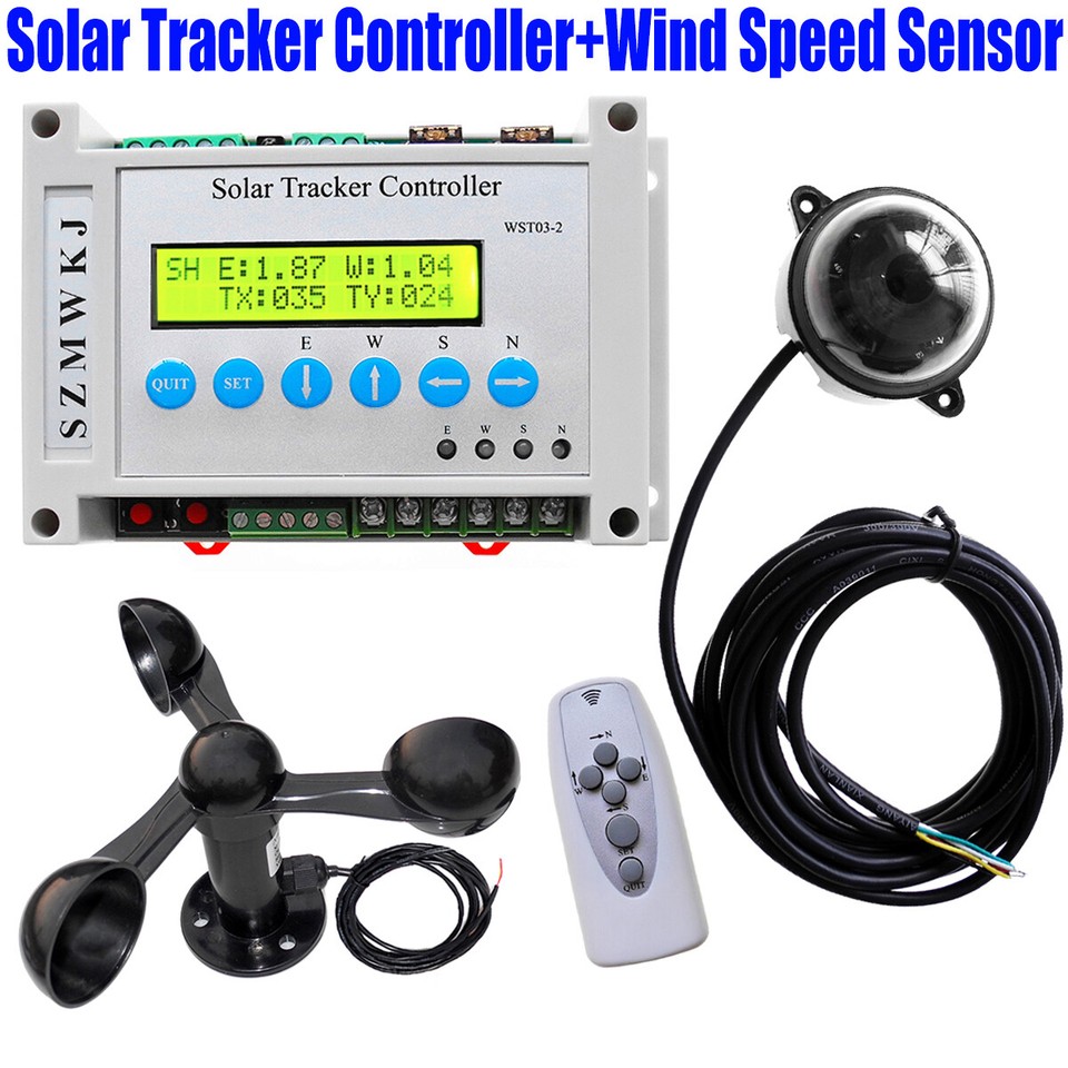 Solar Panel Tracking Single/Dual Axis Electronic LCD Solar Tracker ...