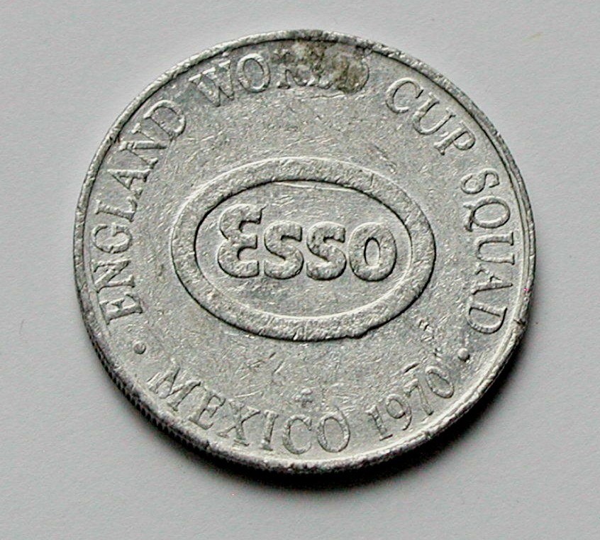 ENGLAND (Mexico 1970) World Cup Football Aluminum Medal - Paul Madeley ...