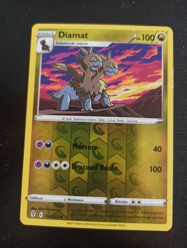 Carte Pokémon Diamat 114/203 Reverse EB07 Evolution Céleste | eBay