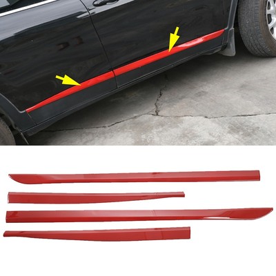 Fit for Jeep Cherokee 2014-2022 Red Body Side Door Molding Line Cover ...