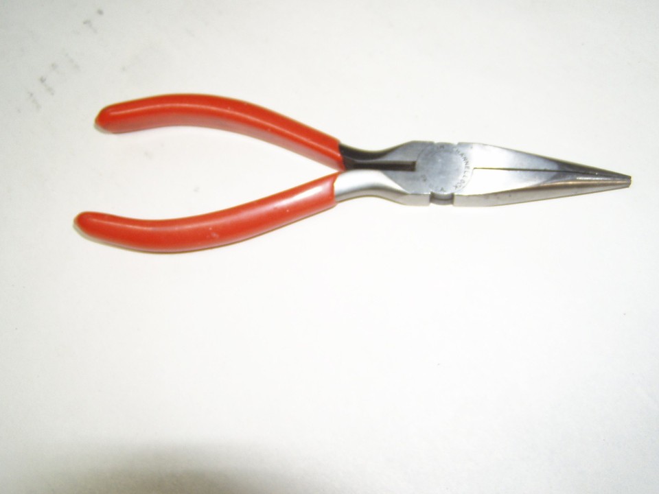 VINTAGE CHANNELLOCK No. 3026 B Bell System NEEDLE NOSE PLIERS Orange ...