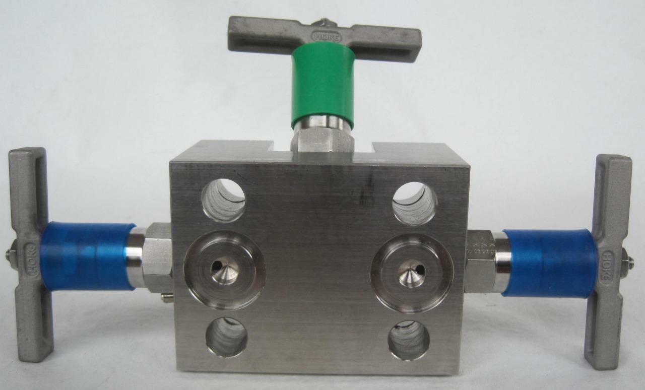 Hoke Trifold Needle Valve Manifold 830211G8Y Bolted 1/2 NPT 316 SS ...