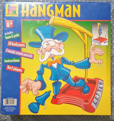 Hangman Game By Pavilion 1999 Toys R Us BRAND NEW Family Game Ages 6 ...