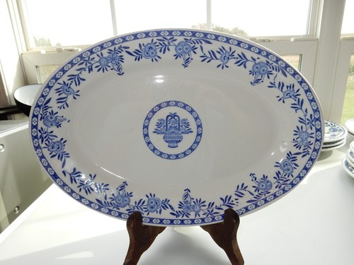 Jackson China Restaurant Ware Blue and White Large Platter | eBay