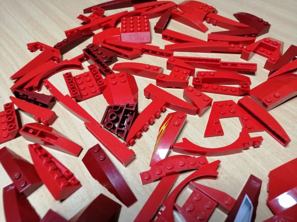 LEGO Konvolut Star Wars Bauteile Raumschiff ROT / Sammlung Creator City ...