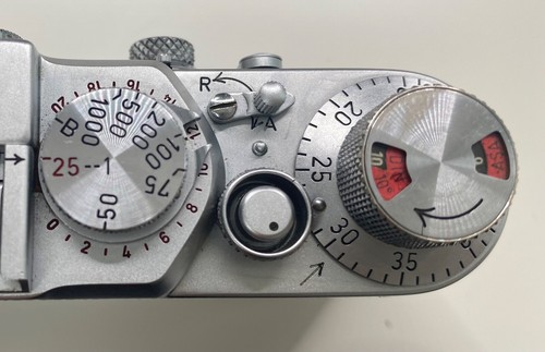 ️ Red Dial【 N MINT w/ Strap 】 Leica IIIF Self Timer 35mm Rangefinder ...