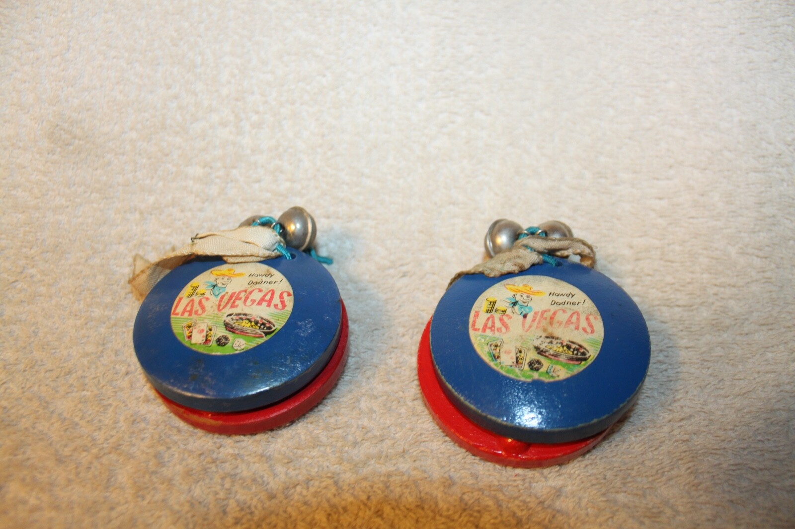 2 Howdy Podner! Las Vegas, Nevada, Wooden Hand Casta Clappers | eBay