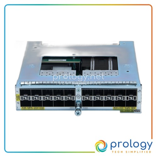 Cisco A9K-MPA-20X10GE 20-Port 10 Gigabit Ethernet SFP+ Modular Port ...