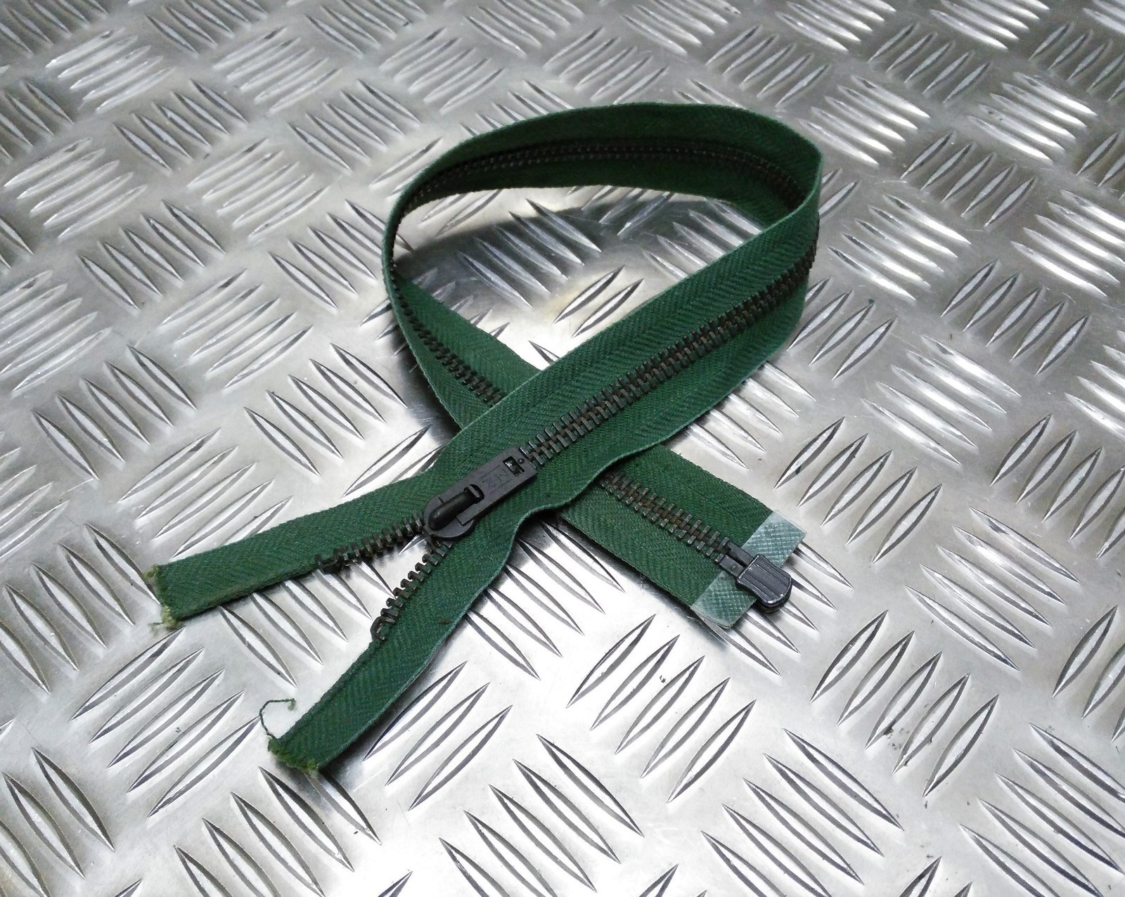 Vintage British Military Metal Zip Zipper NZ or CLIX Open or Closed End ...