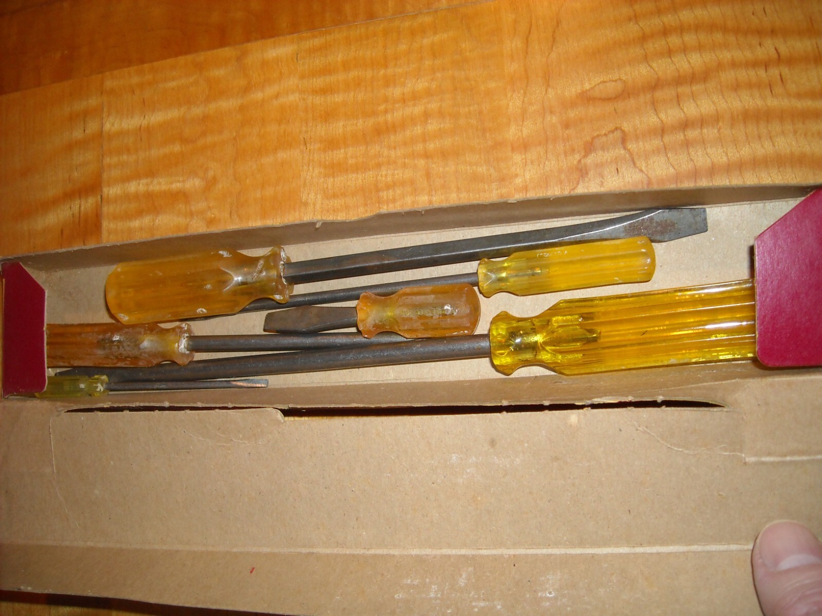 Vintage OXWALL Screwdrivers Yellow Handles Made in USA Set of 6 in ...