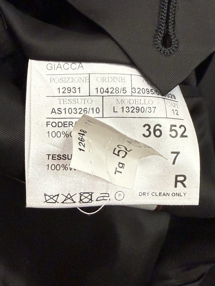 CANALI New Label Solid Black Two Button Suit Jacket Size 42 R #292 | eBay