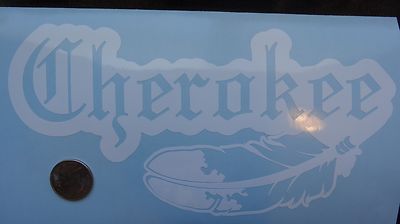 8 1/2" CHEROKEE Car Decal - Native American | eBay