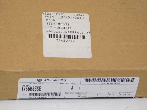 NEW Allen Bradley 1756-M03SE SER A ControlLogix 3 Axis SERCOS Interface ...
